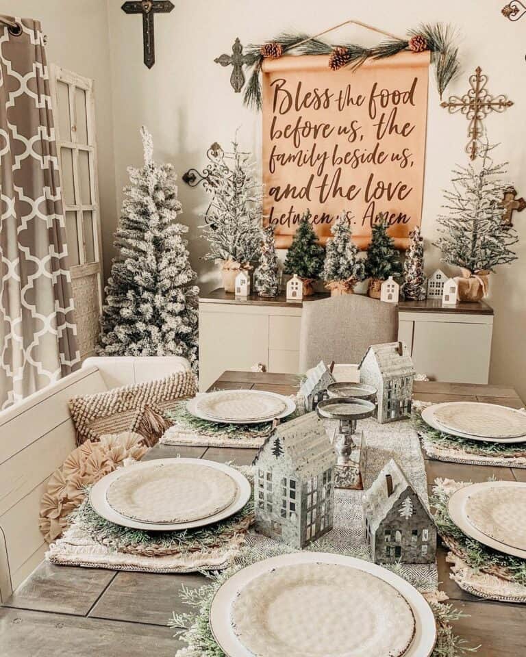 Seasonal Farmhouse Dining Table Décor - Soul & Lane
