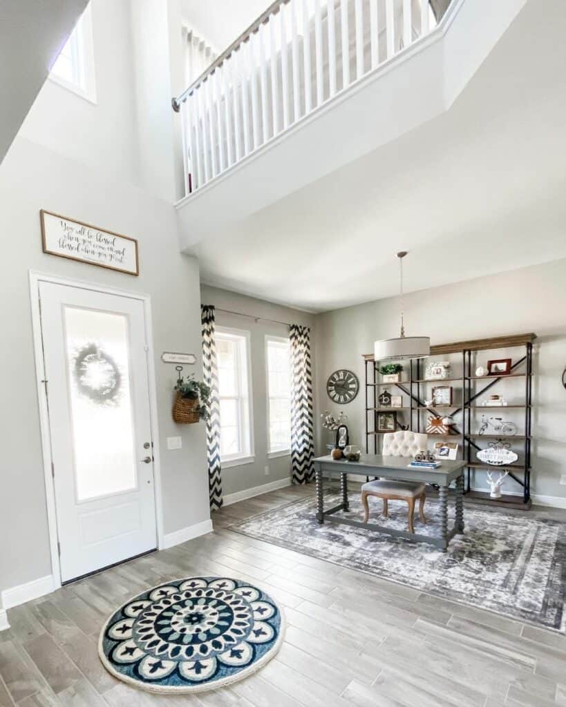 Spacious Traditional Farmhouse Office Layout - Soul & Lane