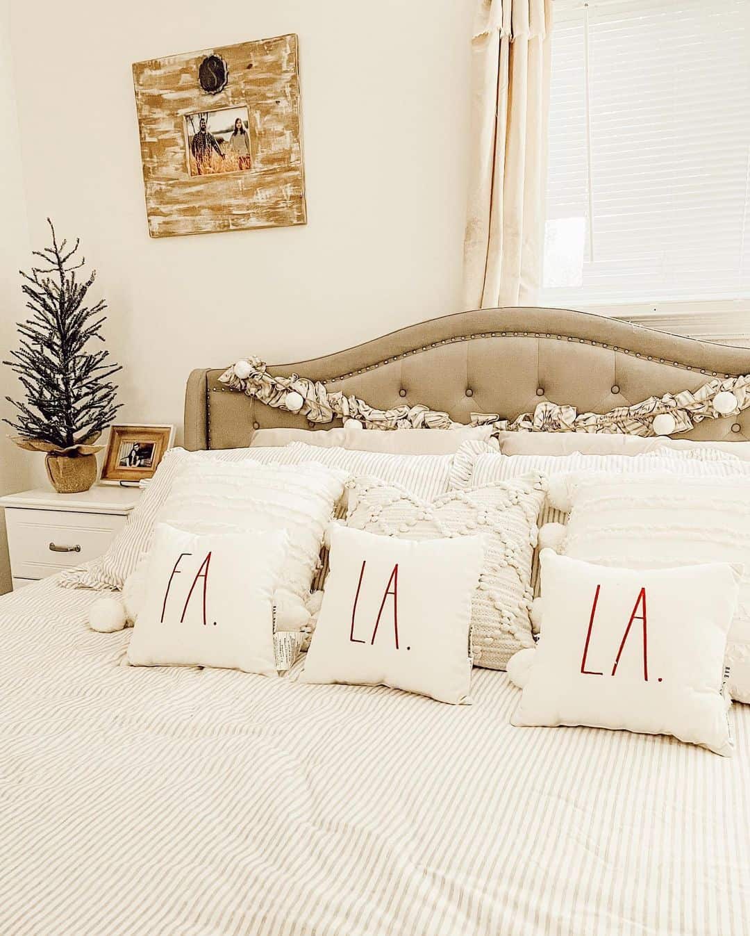 Subtle Seasonal Décor in Neutral Bedroom - Soul & Lane