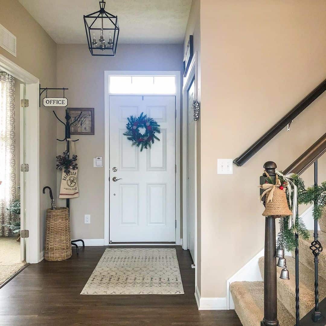 Woven Christmas Bell Décor Ideas for a Stairway - Soul & Lane