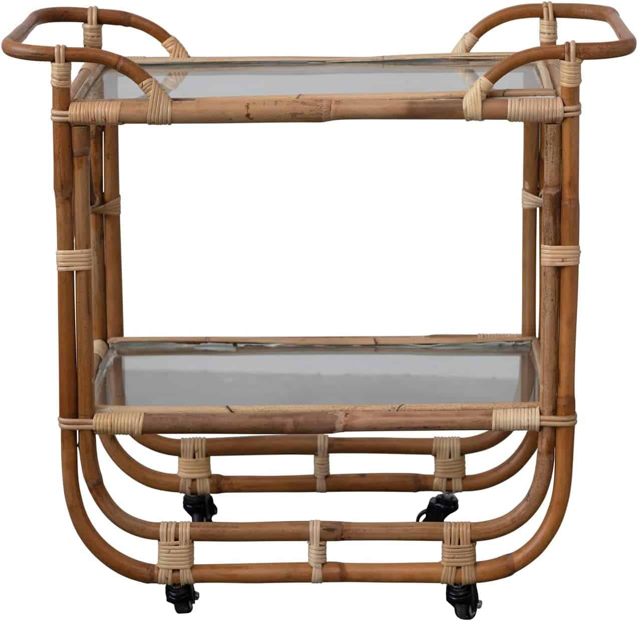 9 Beautiful Rattan Bar Carts to Accessorize Your Home