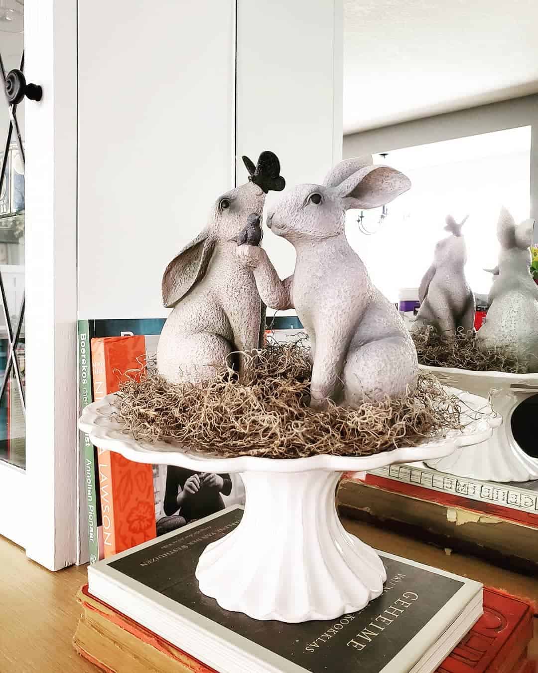 Black Butterfly on a Light Grey Rabbit - Soul & Lane