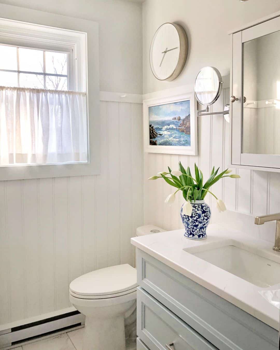 Cafe Curtain for Small Bathroom Window - Soul & Lane