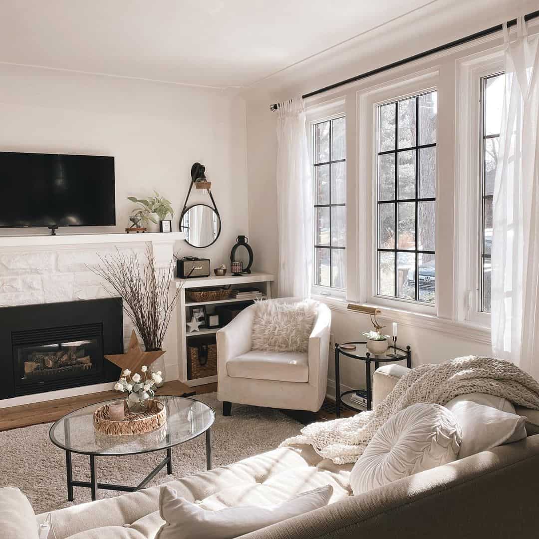 Charming and Cozy White Living Room Ideas - Soul & Lane