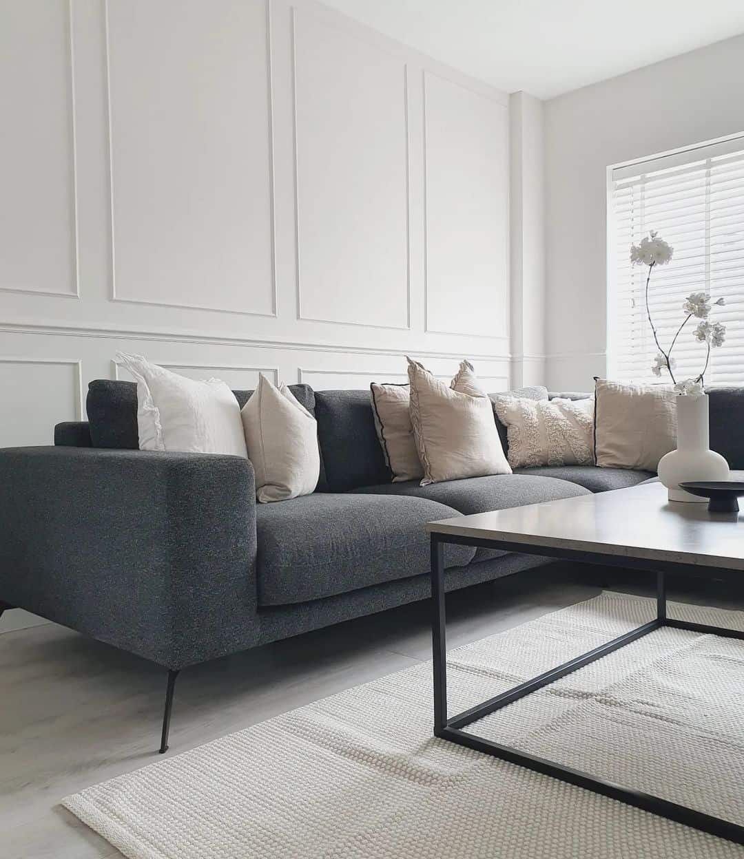 Classic Living Room With Modern Low-back Sofa - Soul & Lane