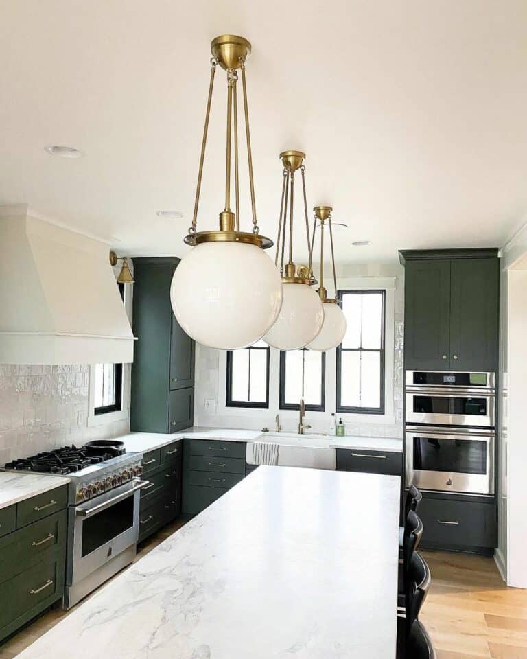 Cloe Tile Backsplash Paired With Gray Cabinets - Soul & Lane