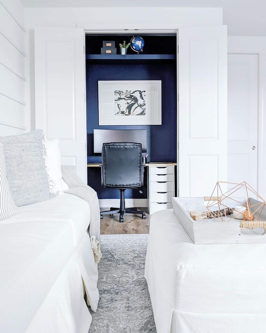 Compact Closed Transformed Into Workstation - Soul & Lane