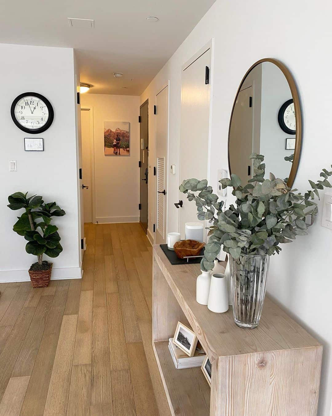 Console Table Enhances Spacious Hallway - Soul & Lane