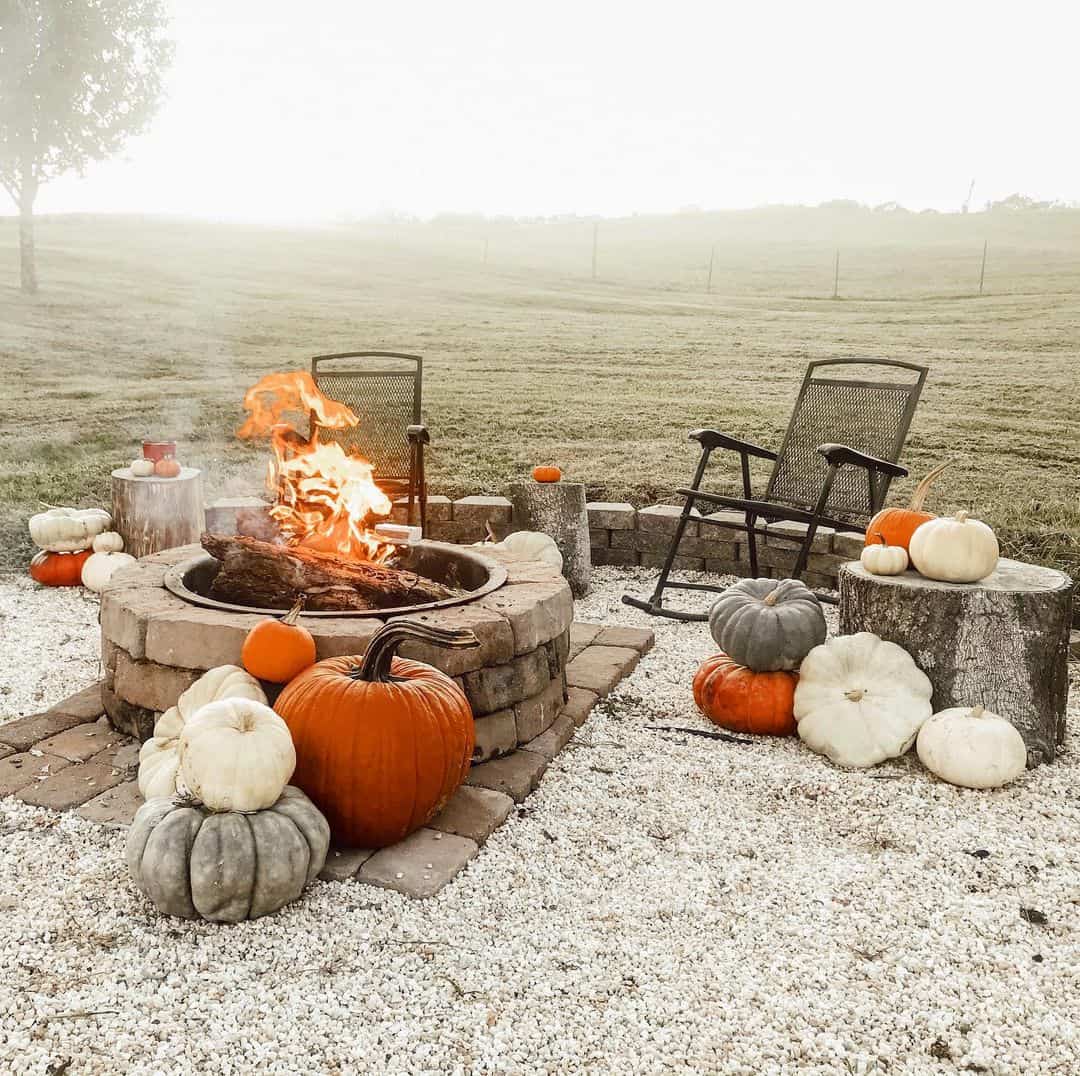 Cozy Autumn Patio With Firepit Ideas - Soul & Lane