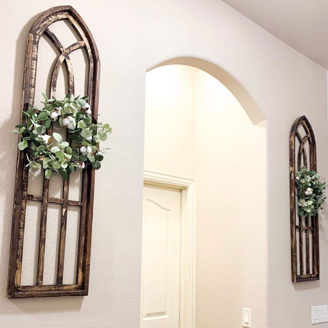 Farmhouse Doorway With Rustic Wooden Window Frames - Soul & Lane