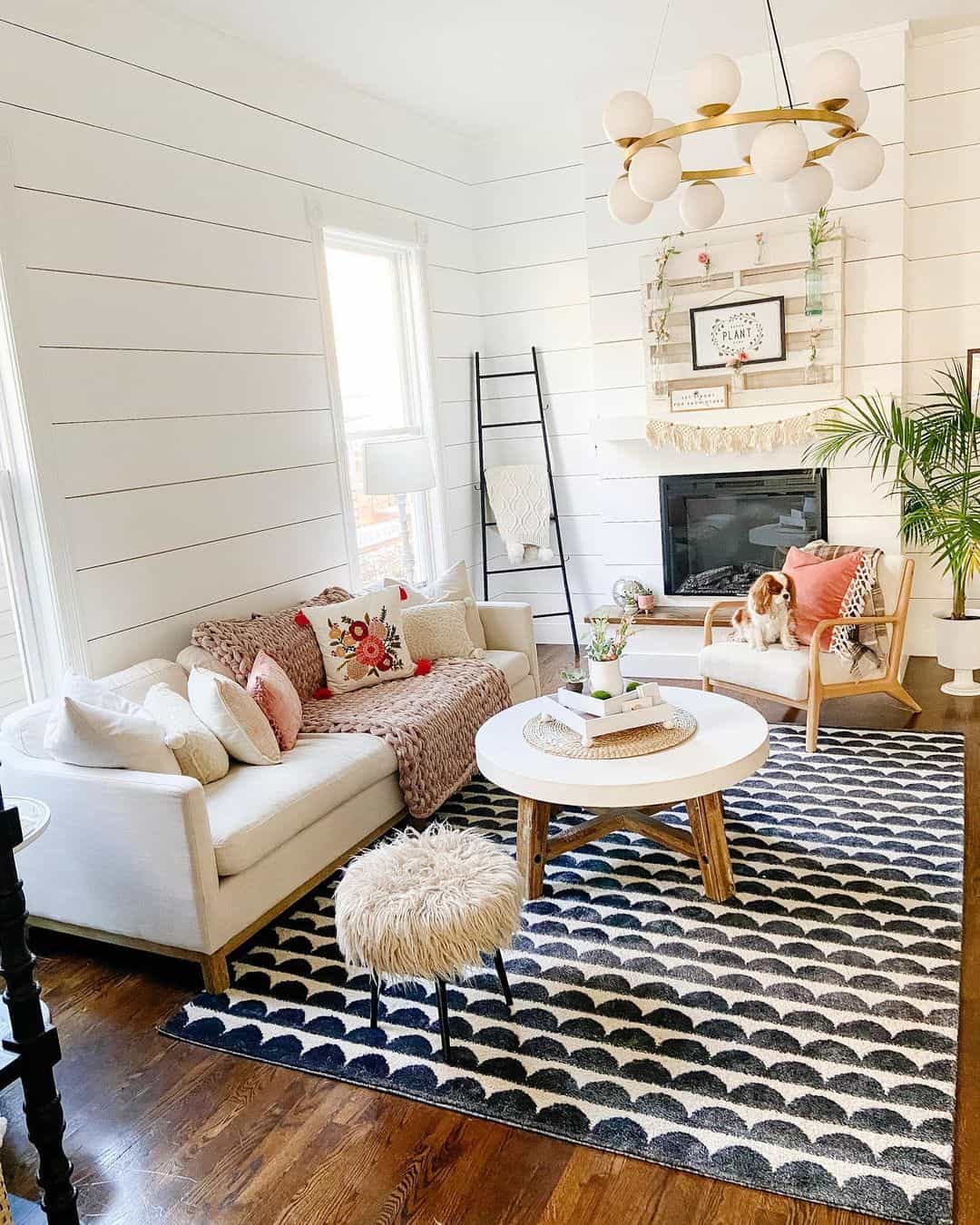 Farmhouse-inspried Boho Living Room Design - Soul & Lane