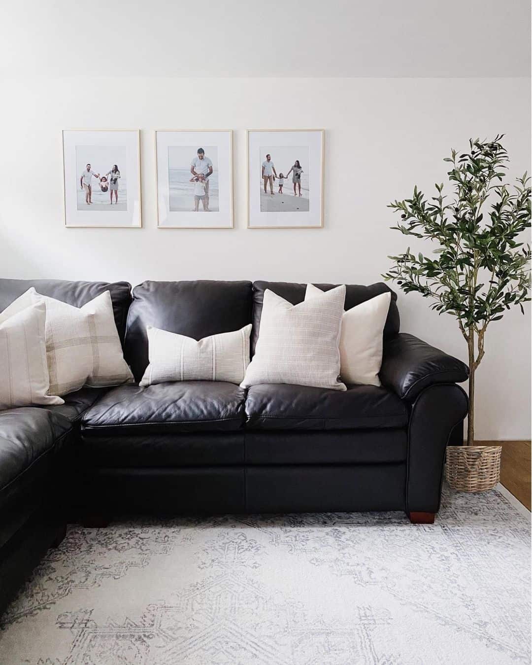 Minimalist Living Room Family Portrait Wall - Soul & Lane