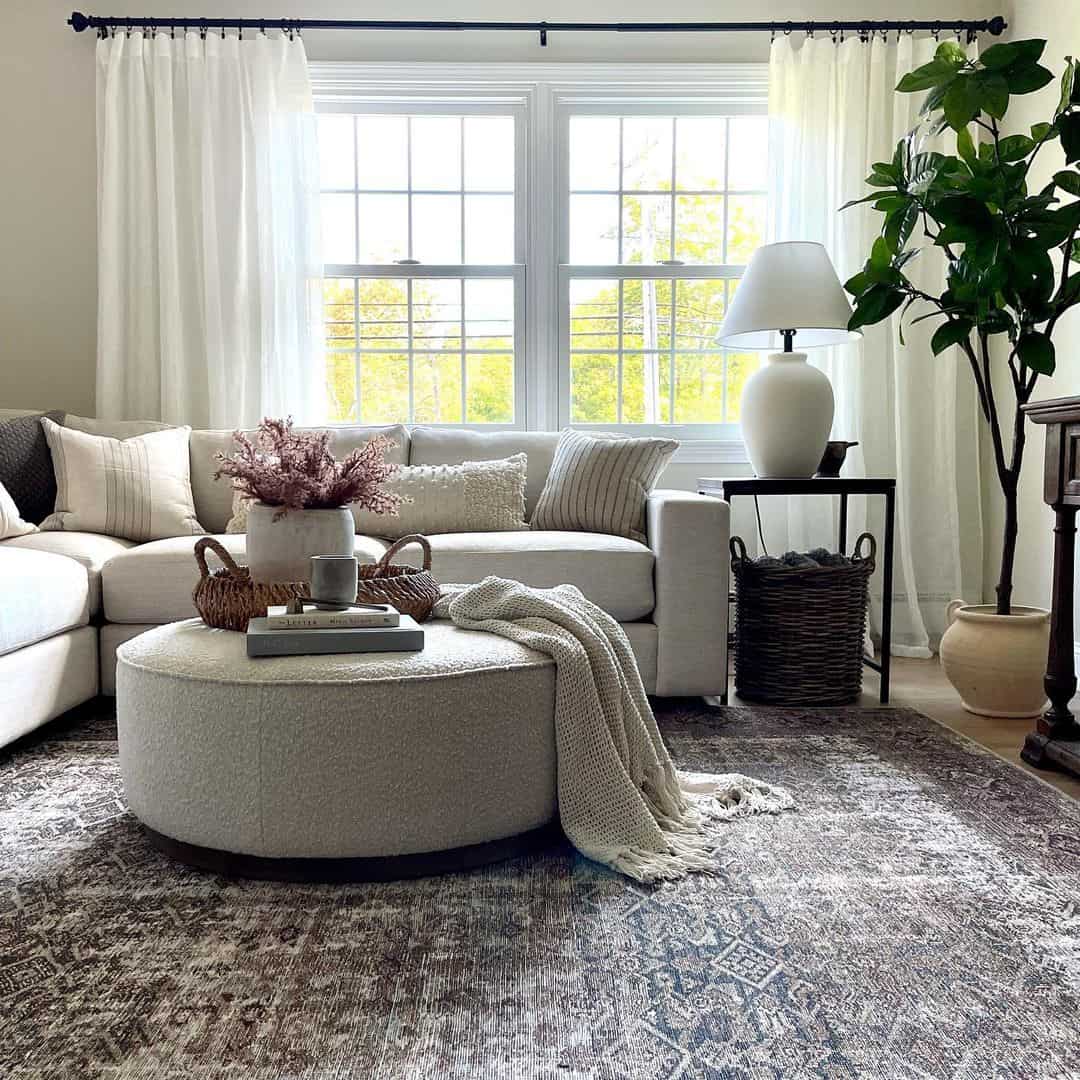 Modern, Airy Living Room With White Accents - Soul & Lane