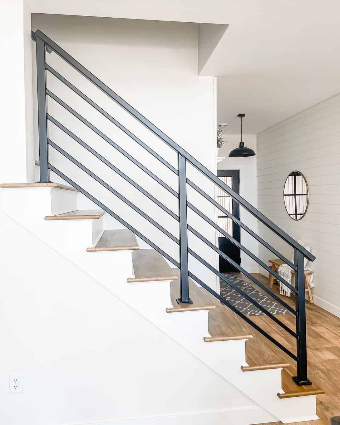 30 Stunning Modern Farmhouse Staircase Ideas