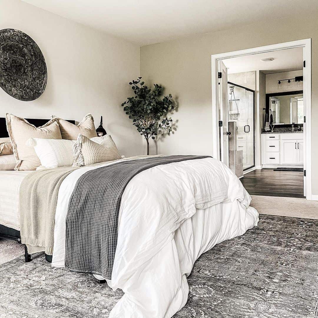 Neutral Master Bedroom Design - Soul & Lane
