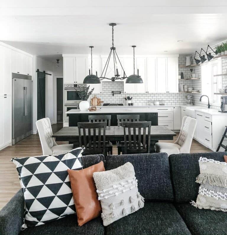 Open-concept Farmhouse Kitchen With Industrial Accents - Soul & Lane
