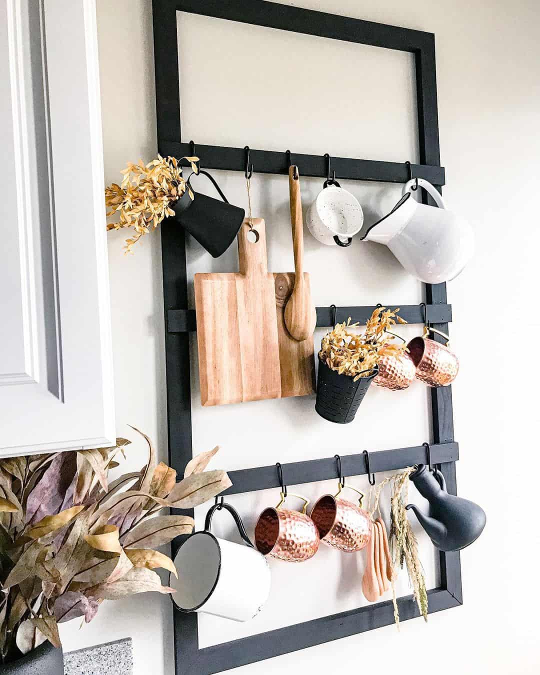 Pot Rack With Mug Hooks - Soul & Lane