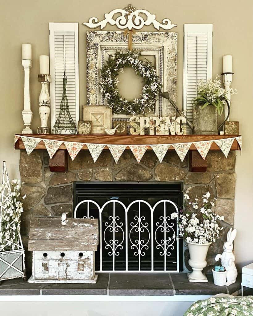 30 Stunning Spring Fireplace Decor Ideas To Inspire