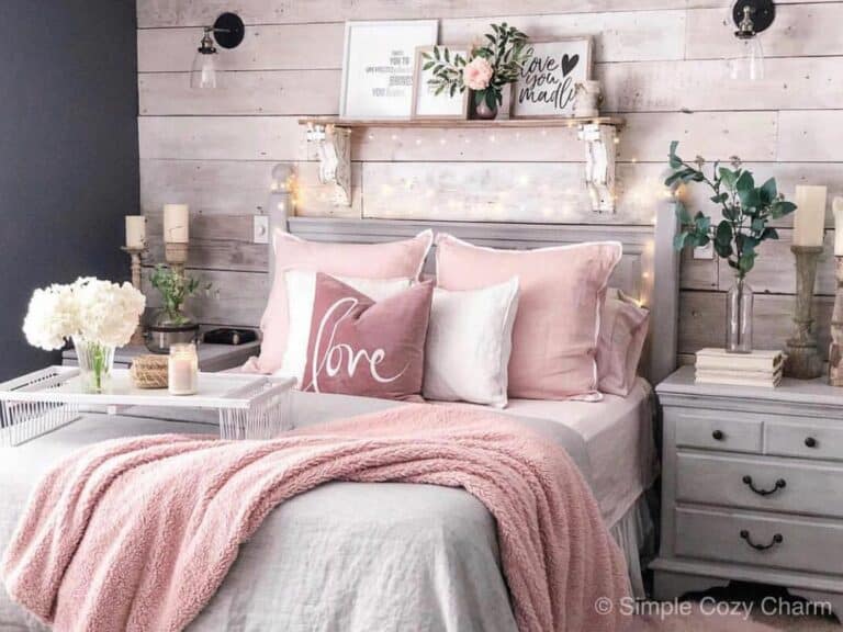 Rose-colored Romantic Master Bedroom Décor - Soul & Lane