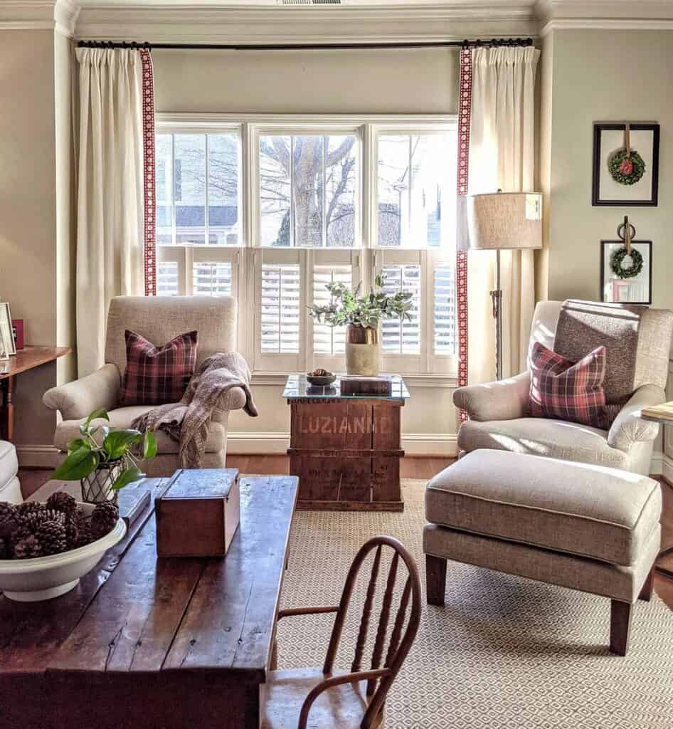 Rustic Chic Warm Plaids and Wood Accents - Soul & Lane