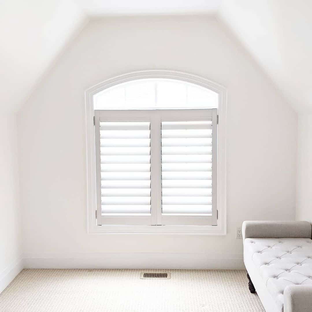 Small Arched Window With Interior Shutters - Soul & Lane