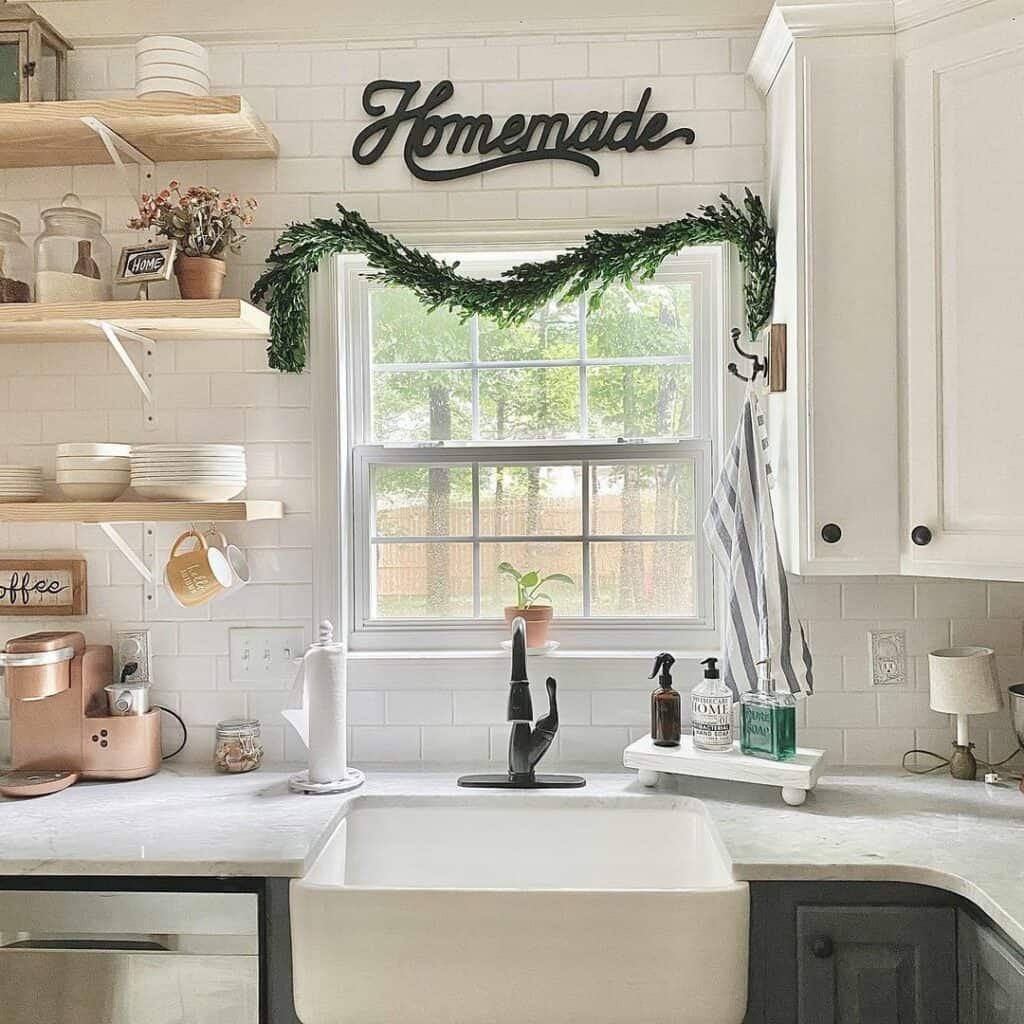 Small Kitchen Window on Subway Tile - Soul & Lane