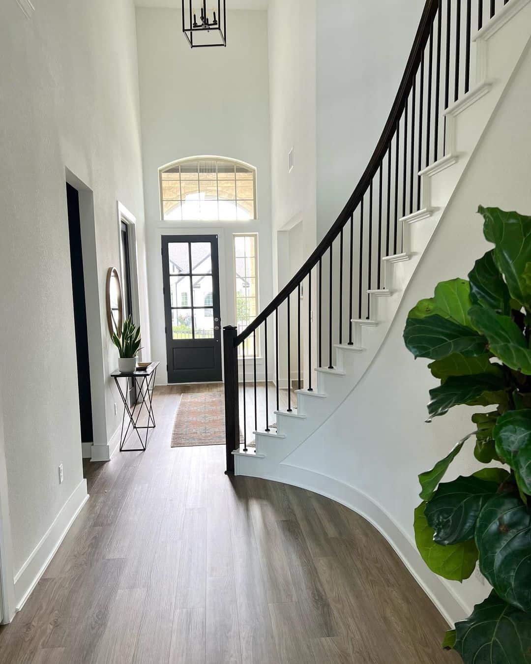 Staircase in Modern Farmhouse Entryway - Soul & Lane