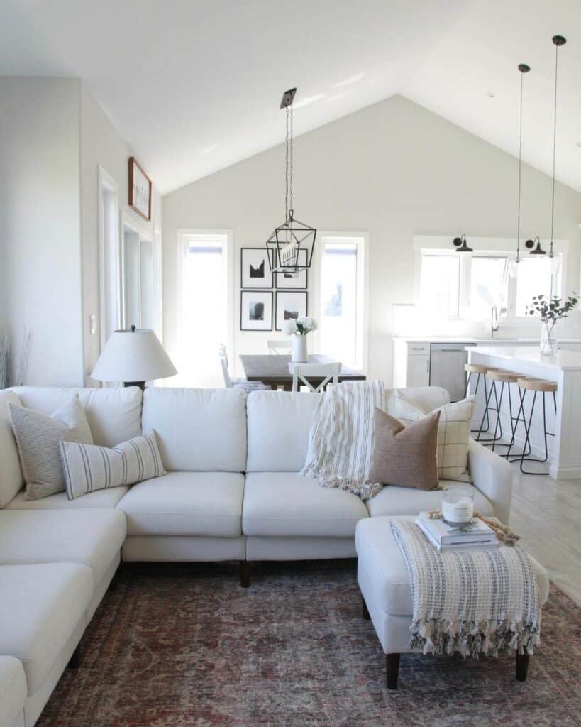 Vintage Rug in White Open Plan - Soul & Lane