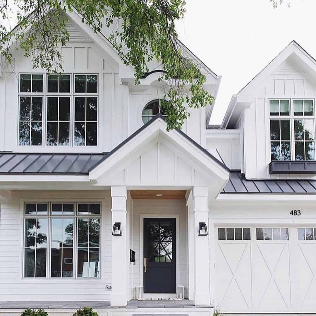30 Bold Black Doors With White Trim Ideas For Your Neutral Home