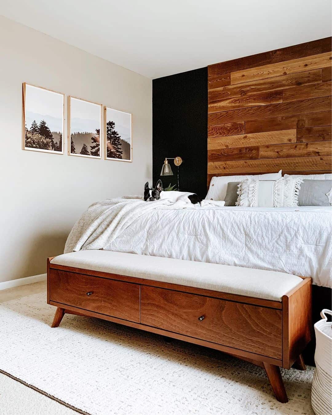 Wooden Ottoman Storage in Bedroom - Soul & Lane