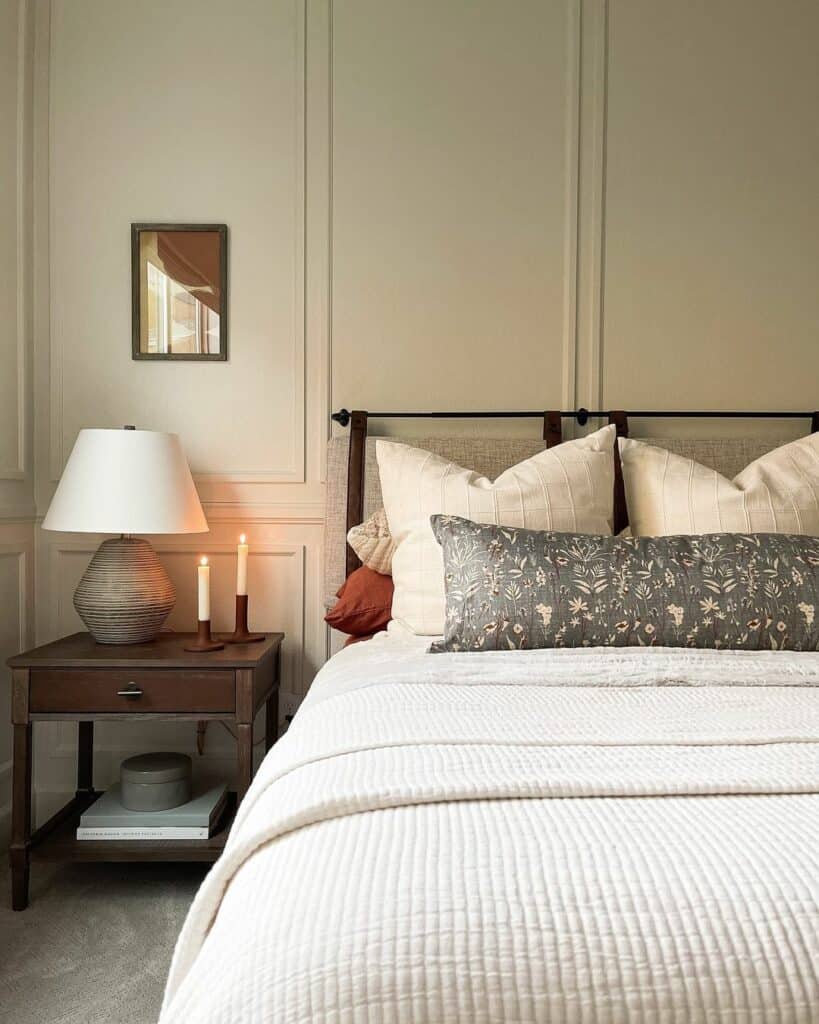 Beige Bedroom With Decorative Molding - Soul & Lane