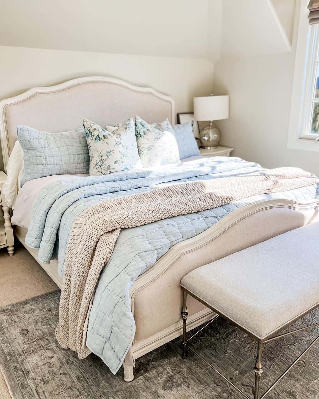 Blue and White Cozy Bedroom Retreat - Soul & Lane