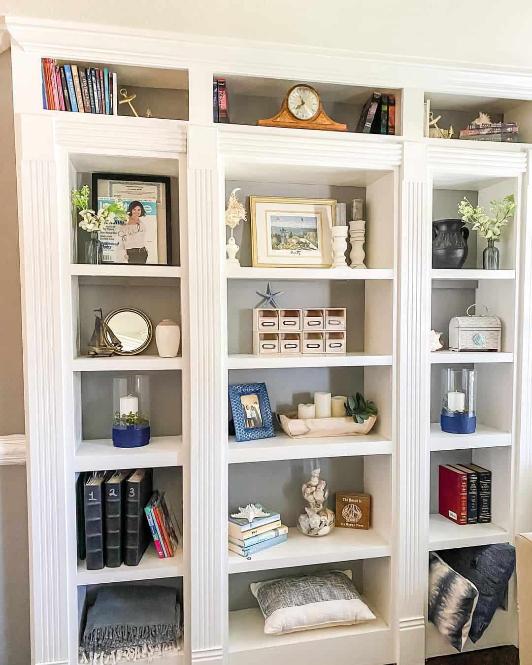 Built-in Bookcase Décor for a Farmhouse - Soul & Lane