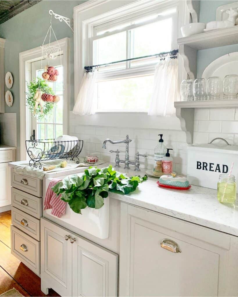 Elegant White Farmhouse Kitchen - Soul & Lane