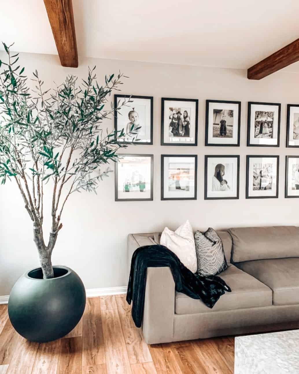 Living Room Gallery Wall Layouts With Black Frames - Soul & Lane