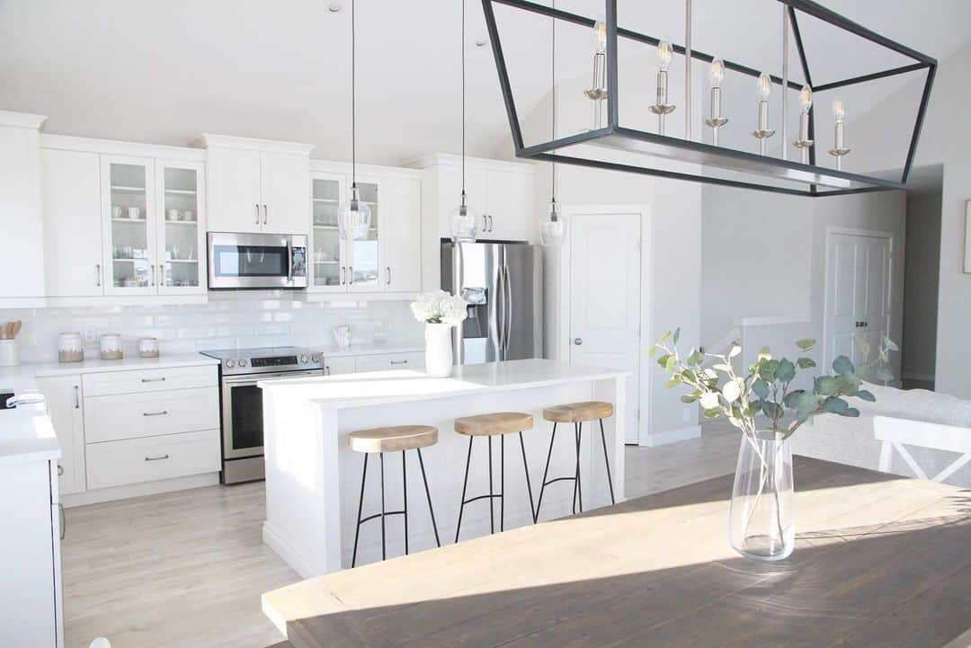 Open-concept Kitchen Showcases Modern Farmhouse Lighting - Soul & Lane