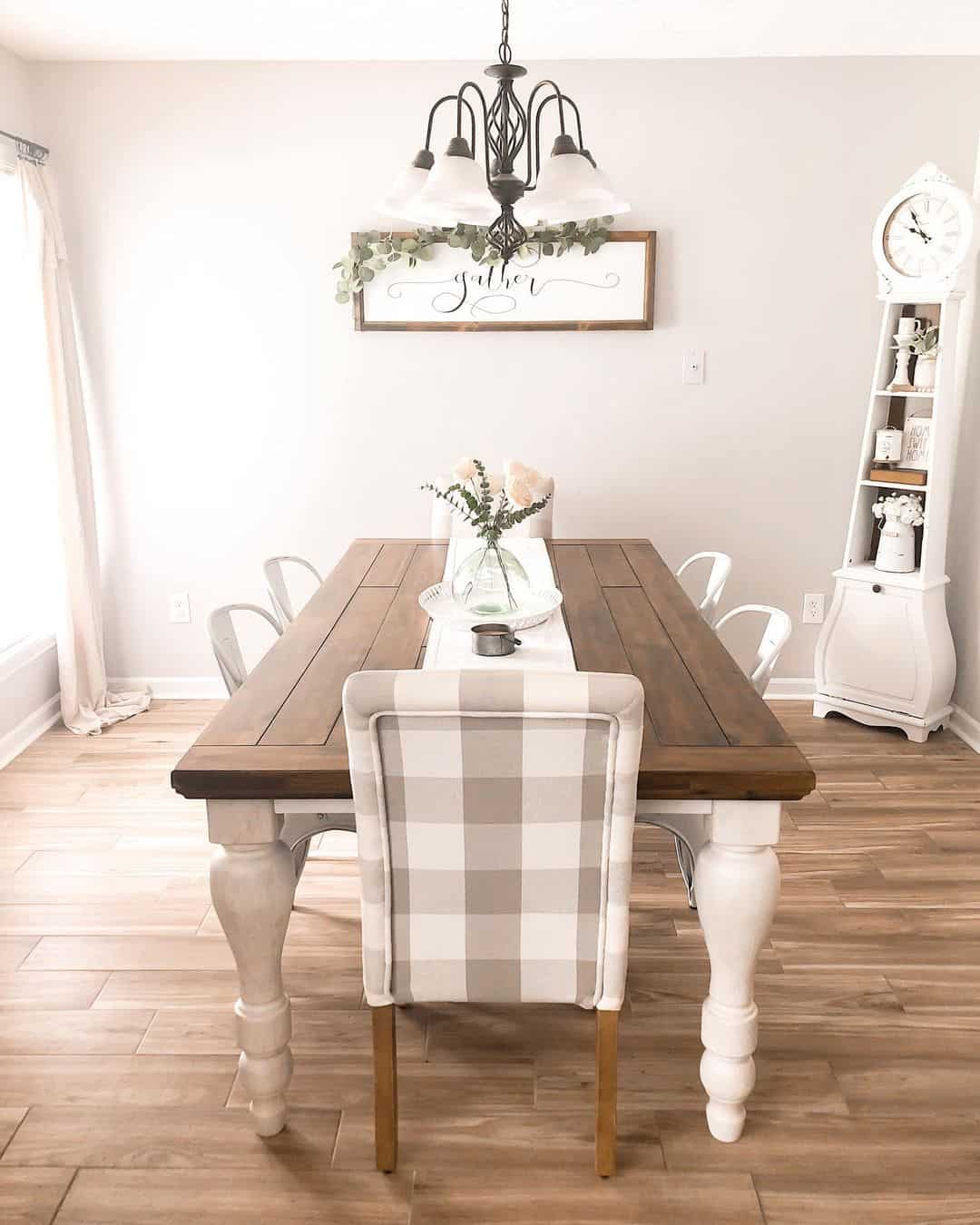 Simple Dining Room With a Grandfather Clock - Soul & Lane