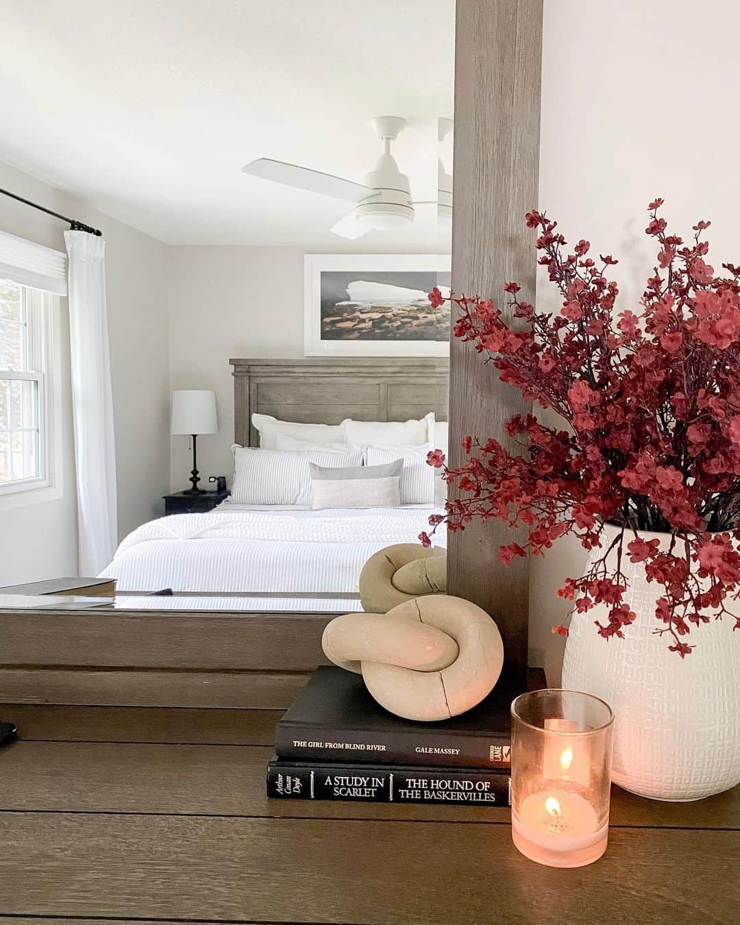 Bedroom Dresser With Wood Frame Mirror - Soul & Lane