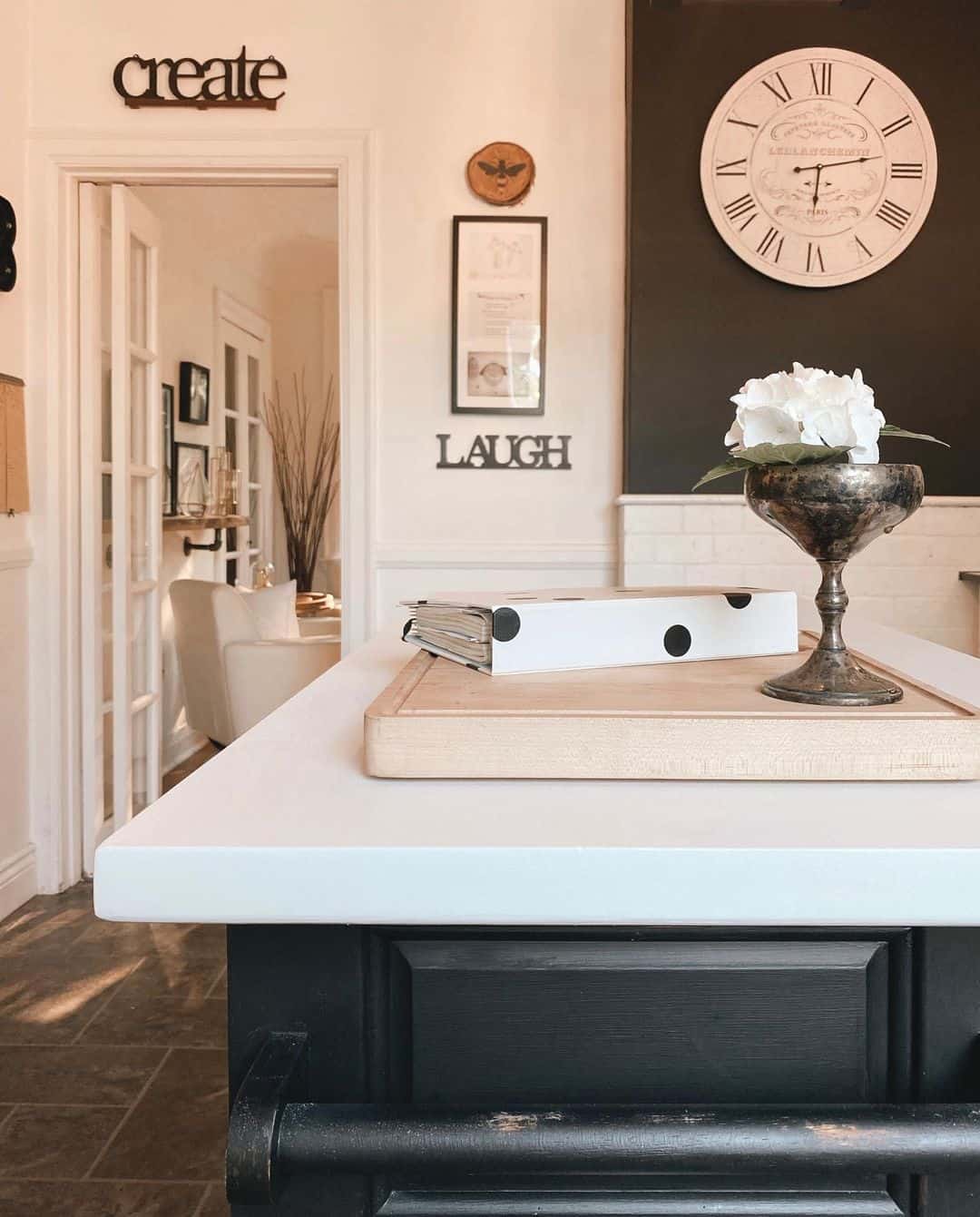 Glass-Paneled Door into Kitchen - Soul & Lane