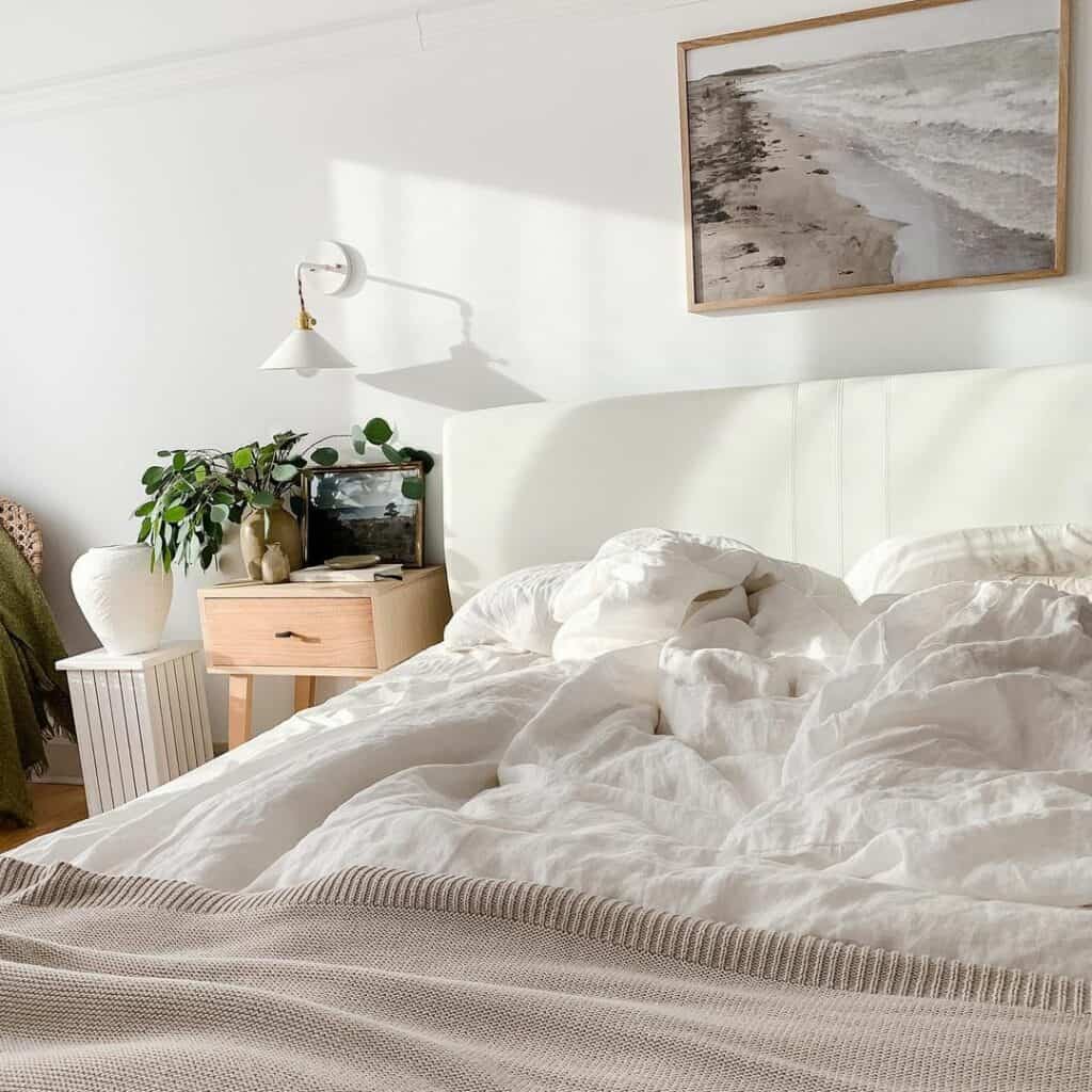 Petite White Bedside Lamps - Soul & Lane