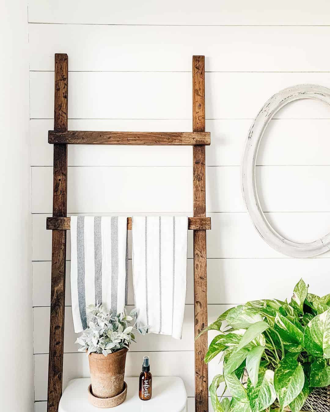 Wooden Bath Towel Ladder at Paul Jamison blog