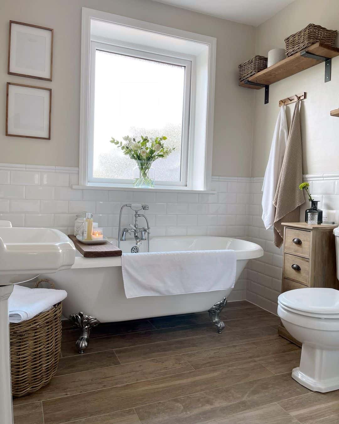 White Subway Tile Tub Surround - Soul & Lane