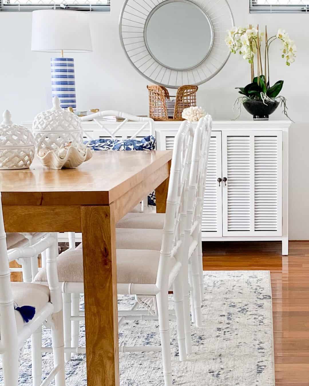 Wood Dining Room Table Beach Décor Ideas - Soul & Lane