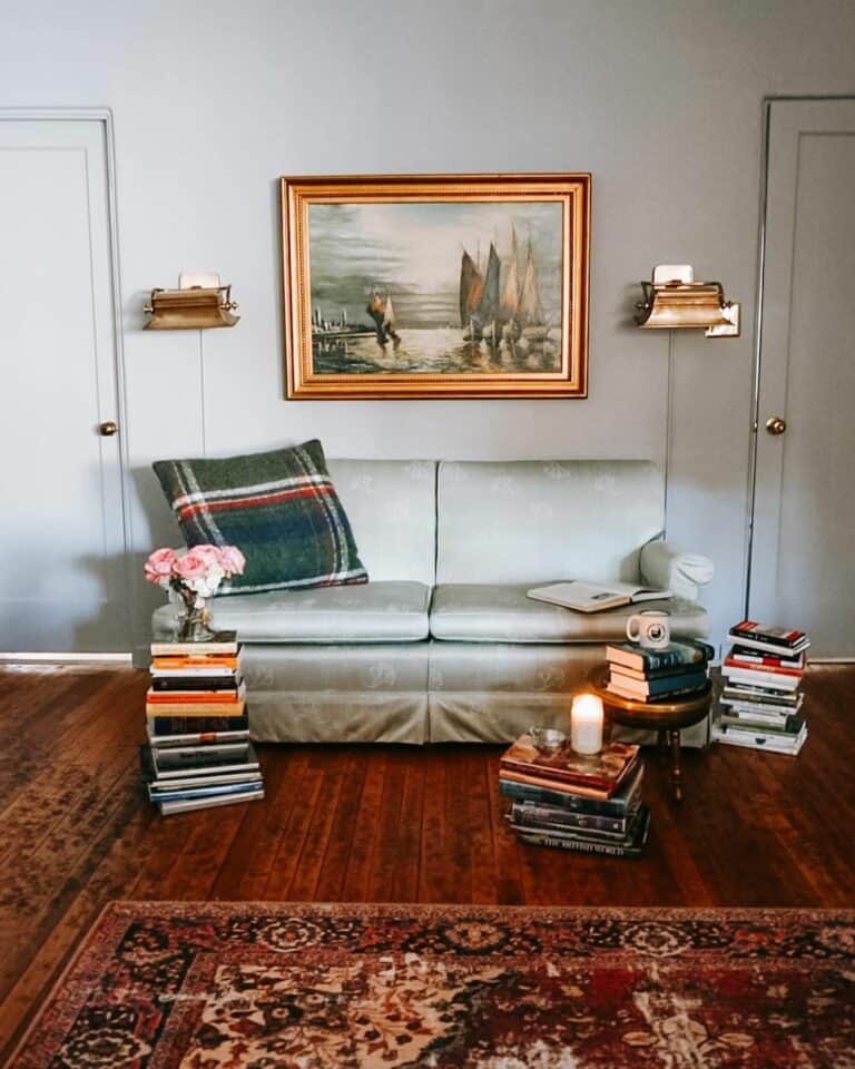 Classic Reading Room With Gray Sofa - Soul & Lane