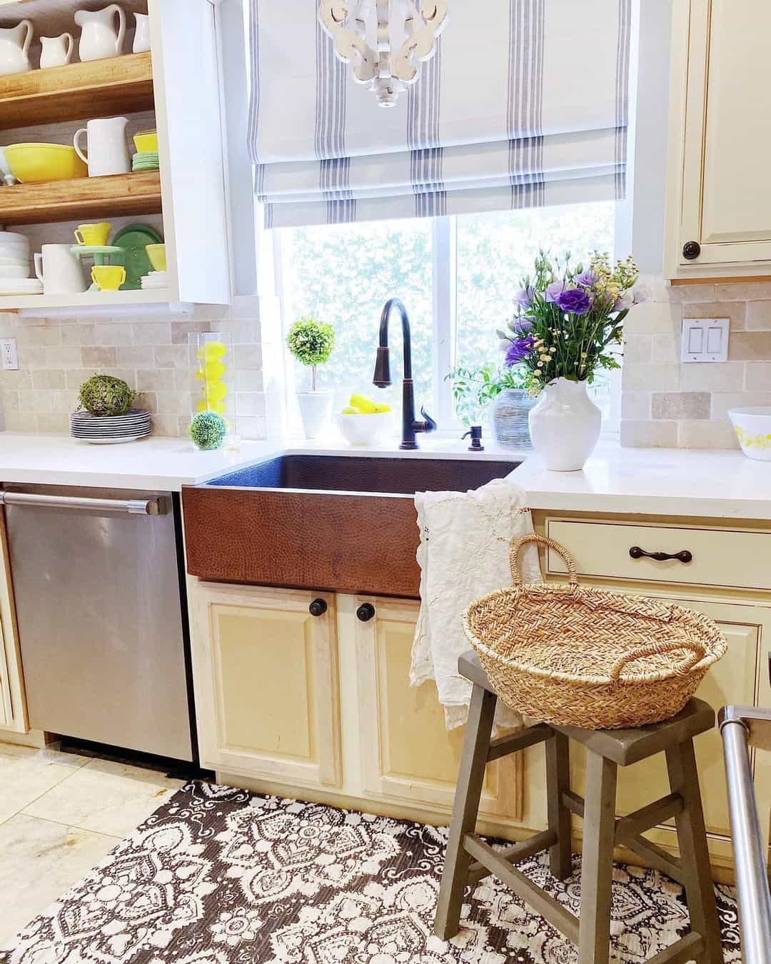 Cottage Kitchen With Copper Sink - Soul & Lane
