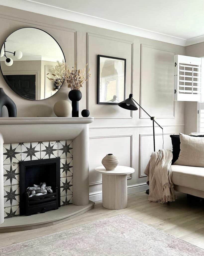 Scandinavian Monochrome Living Room - Soul & Lane