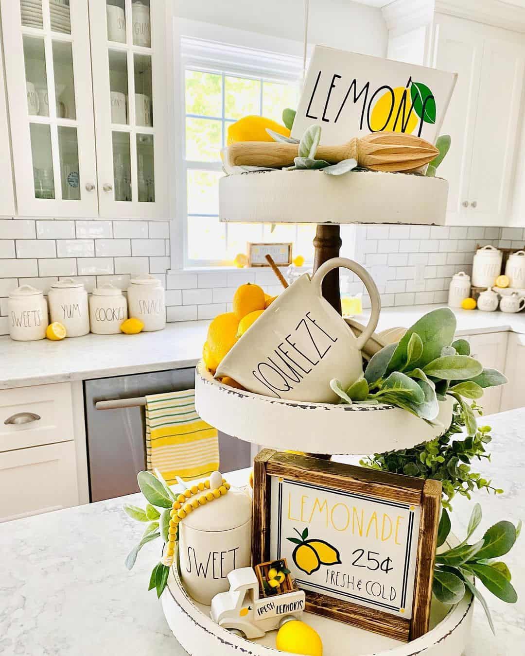 White Kitchen With Lemon Décor - Soul & Lane