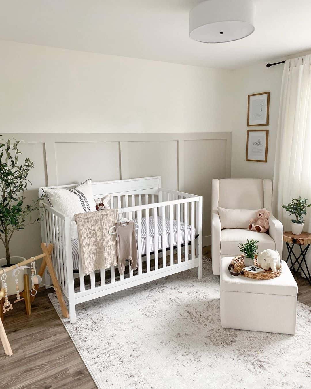 Gray Board and Batten Wainscoting in Nursery - Soul & Lane