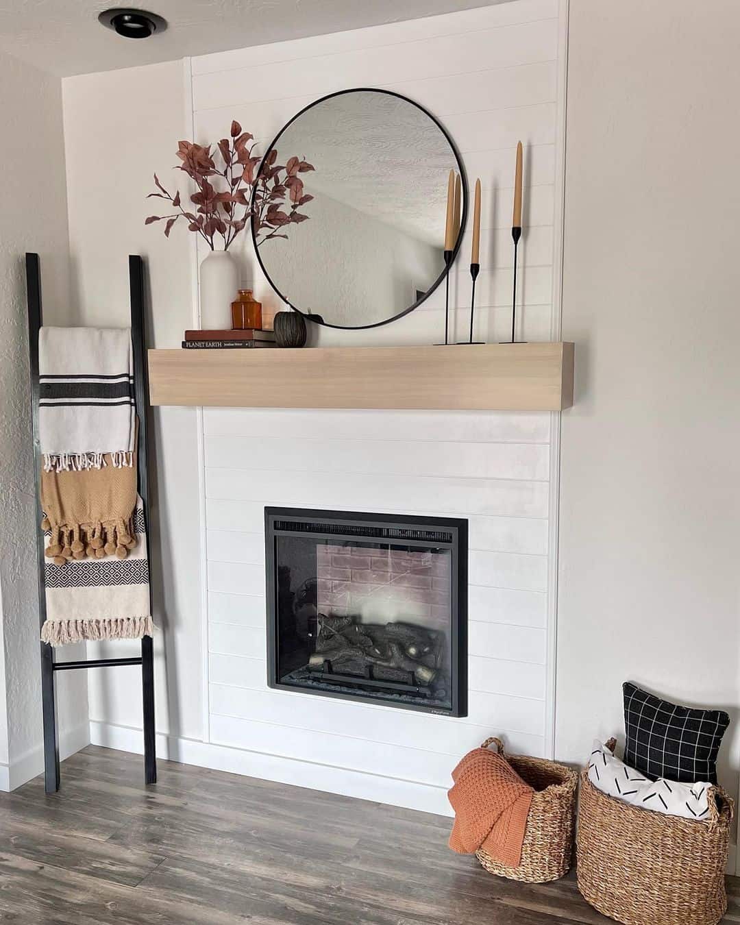 Modern Farmhouse Shiplap Fireplace - Soul & Lane