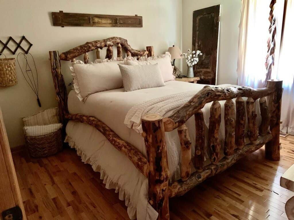 Stunning Natural Wood Bedframe - Soul & Lane